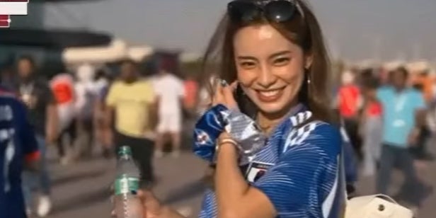 W杯中継映り込みで「とんでもない美女」「女神」と話題・SHONOって？公式HPアクセス集中の事態に - モデルプレス