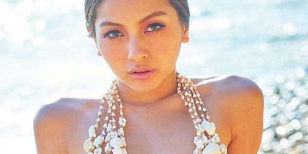 ゆきぽよ、貝殻ビキニで堂々無修正ボディ モデルプレス