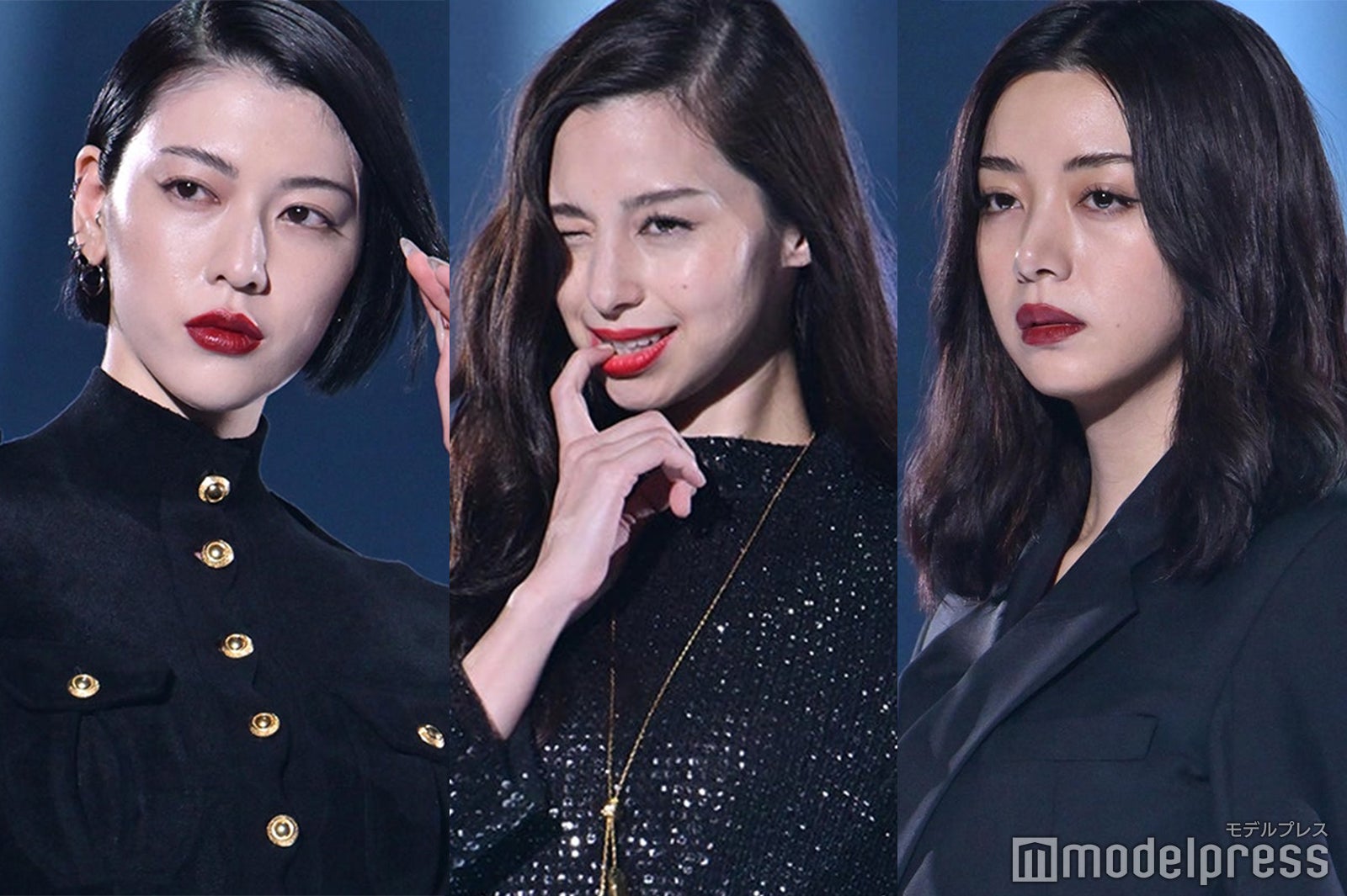 池田エライザ・中条あやみ・三吉彩花「TGC」トップバッターで開幕 ブラックコーデで圧巻オーラ【TGC2025A/W】 - モデルプレス