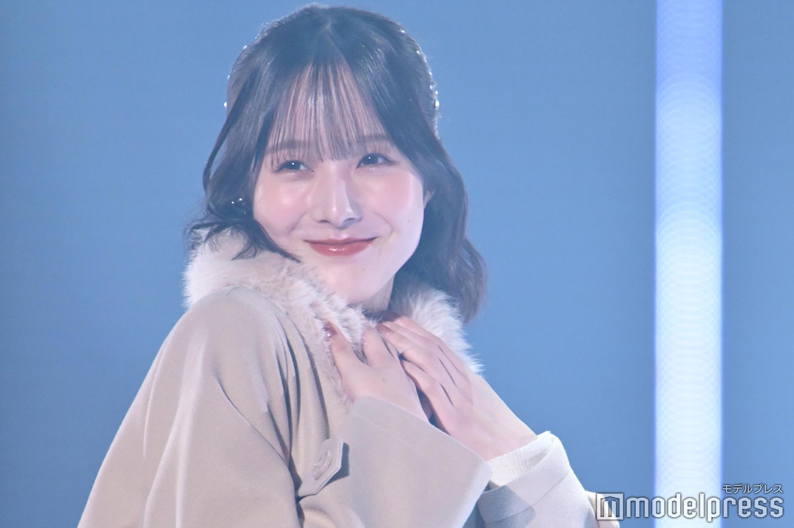 (画像1/4) 本田紗来、首元ファーのキャメルコートで冬先取り【TGC2025A/W】 - モデルプレス