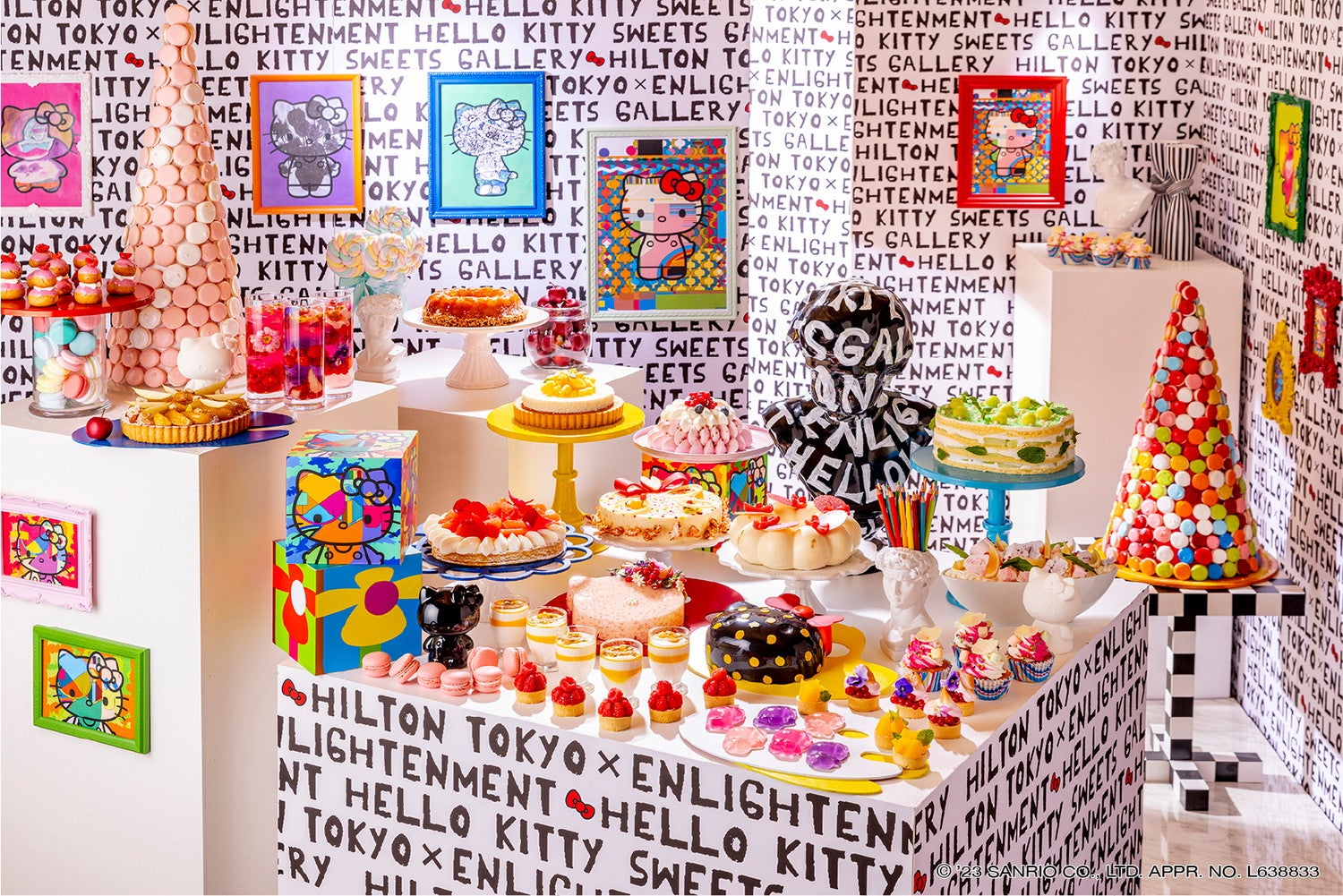 (画像2/18) ヒルトン東京で「ハローキティ」スイーツビュッフェ初開催 “りんご3個分”アップルパイや顔型ムース - モデルプレス